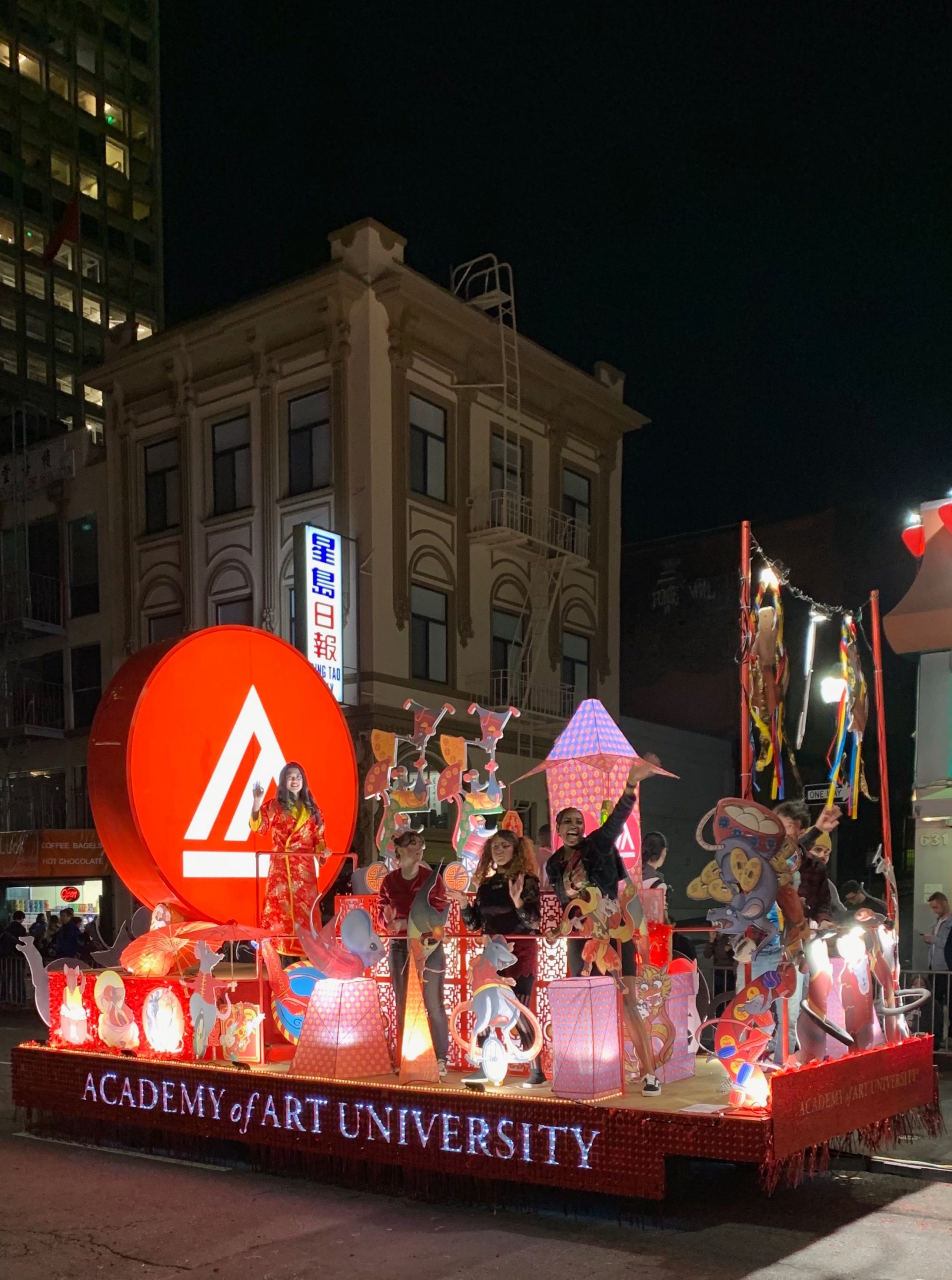Academy of Art Makes the Rat the Star in Chinese New Year Parade Float